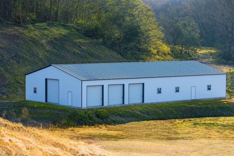 50' x 100' x 12' Commercial Garage Warehouse Metal Building - Amsteel ...