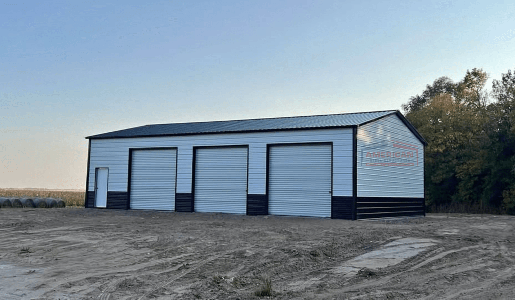 30x50x12 Steel Building - Amsteel Midwest