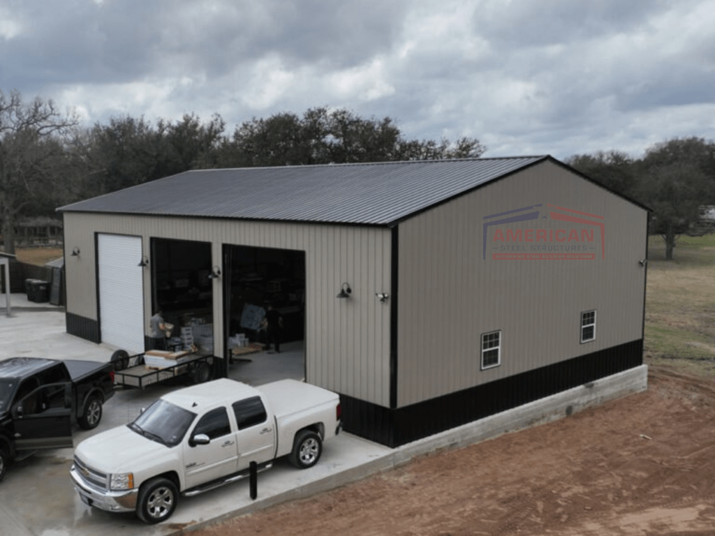 40x60x14 Steel Building - Amsteel Midwest