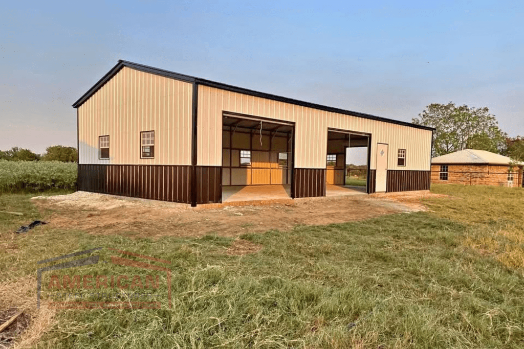 20x40x10 Metal Shop Building - Amsteel Midwest