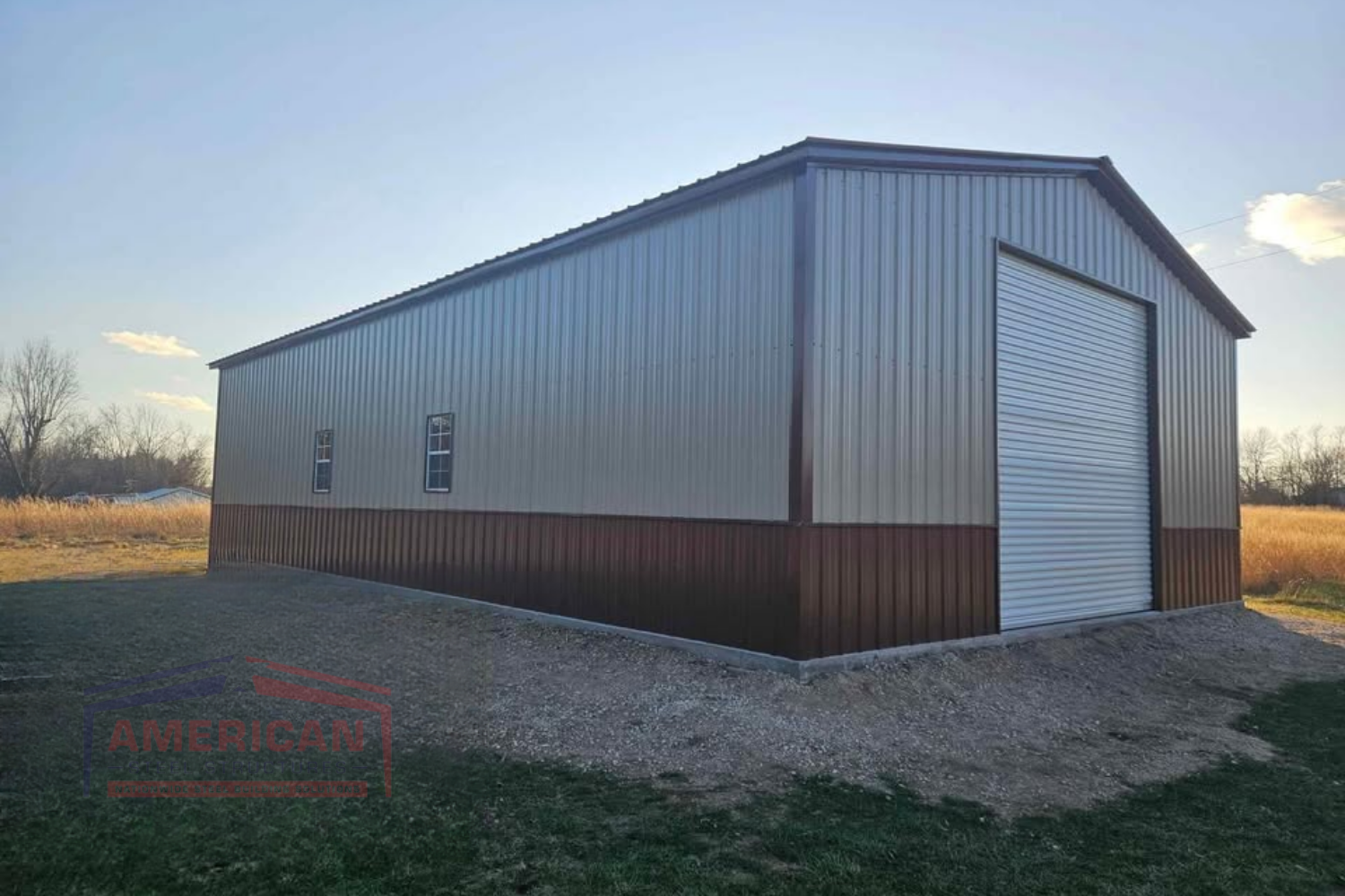 30x50x12 Steel Shop Building - Amsteel Midwest